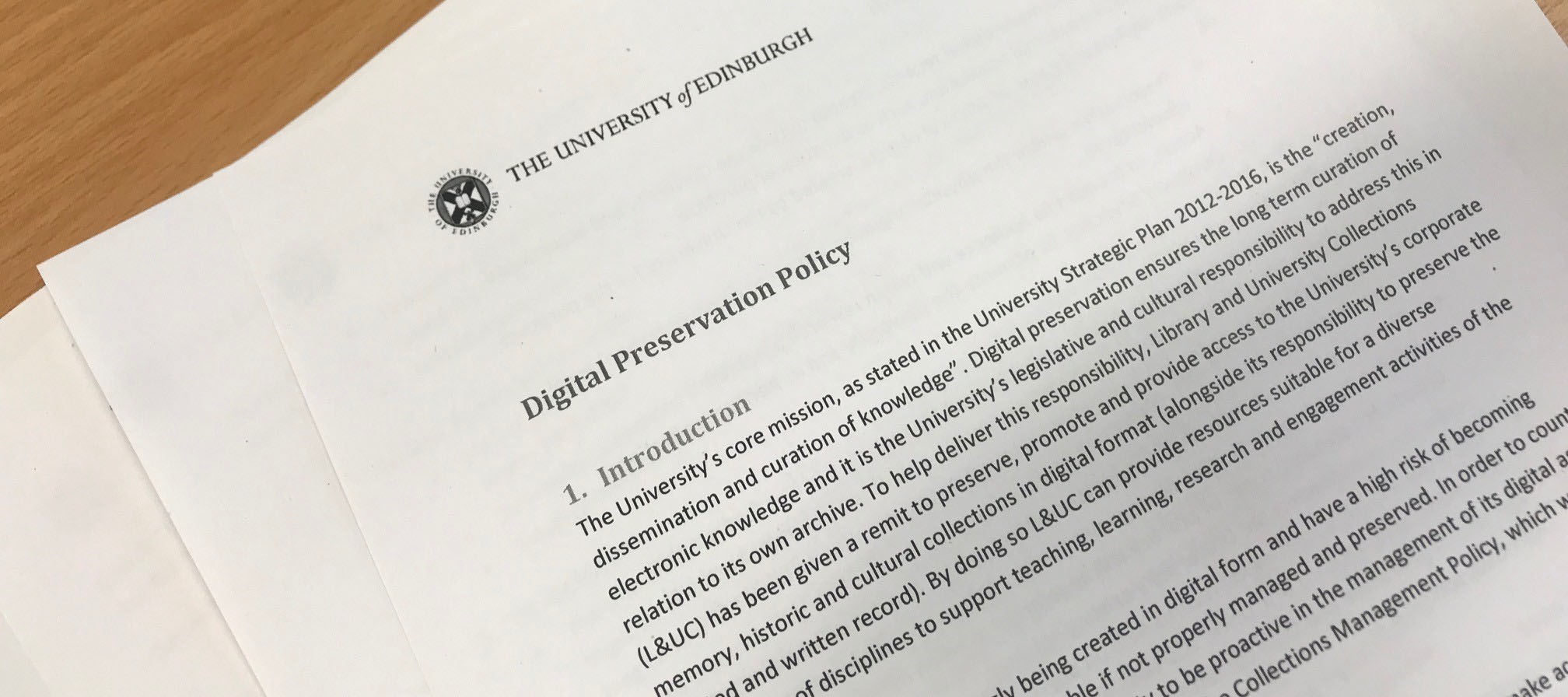 Digital Preservation Policy | Library | Library